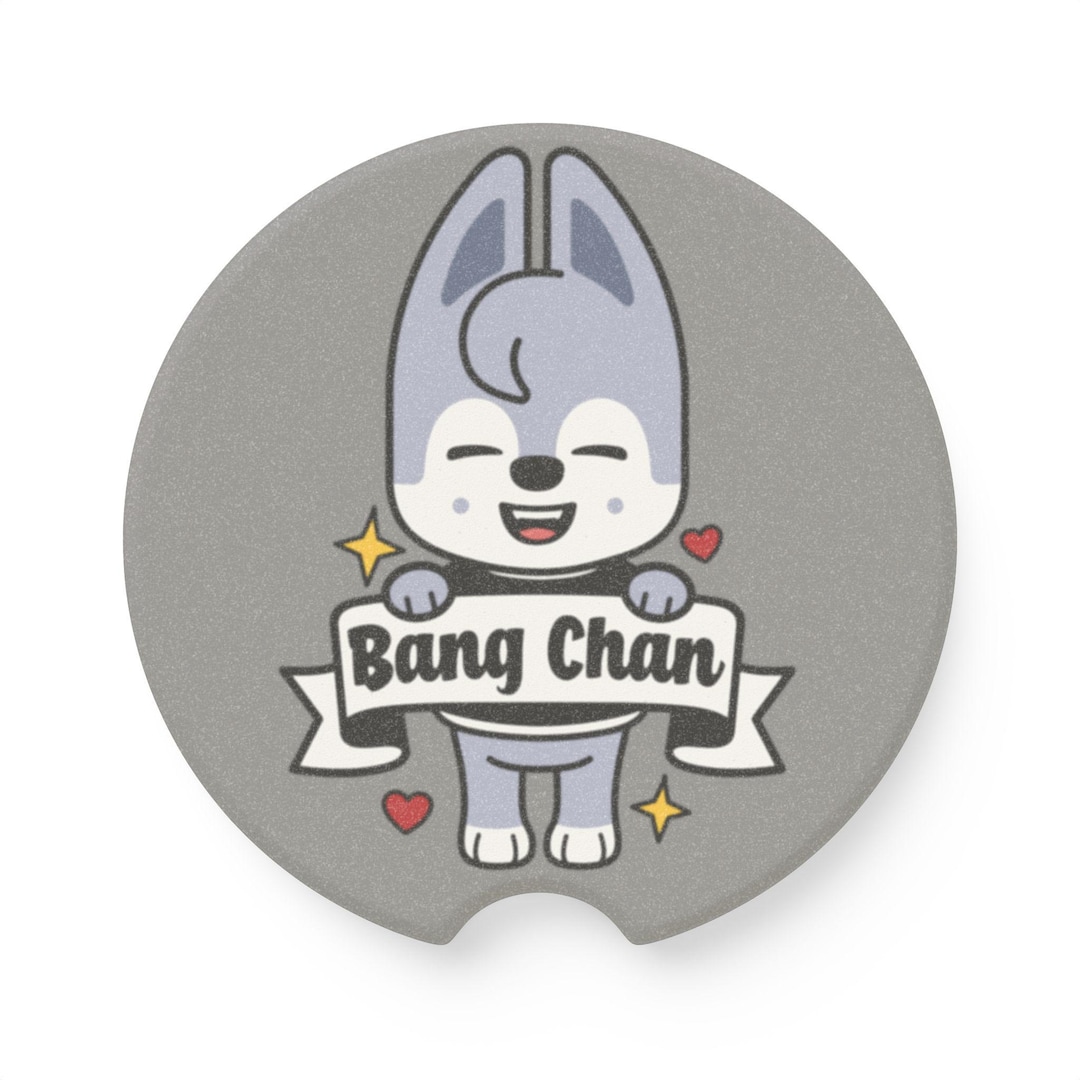 Stray Kids Bang Chan Skzoo Wolf Chan Soapstone Car Coaster - Etsy