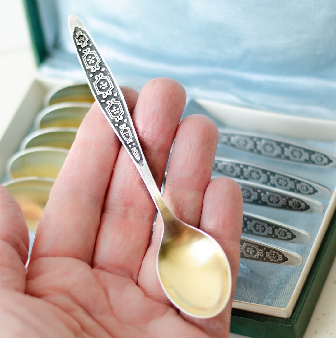 Soviet Vintage Tea Spoon Set "vyshyvanka" Mini Spoon Flatware Set ...
