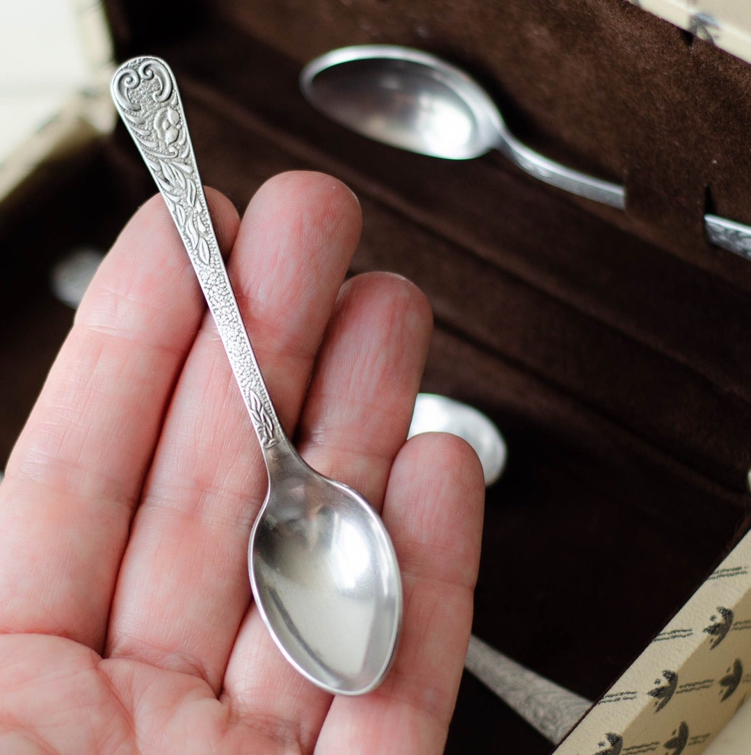 Coffee Spoon Set, Soviet Vintage Small Spoons, Flatware Set From ...