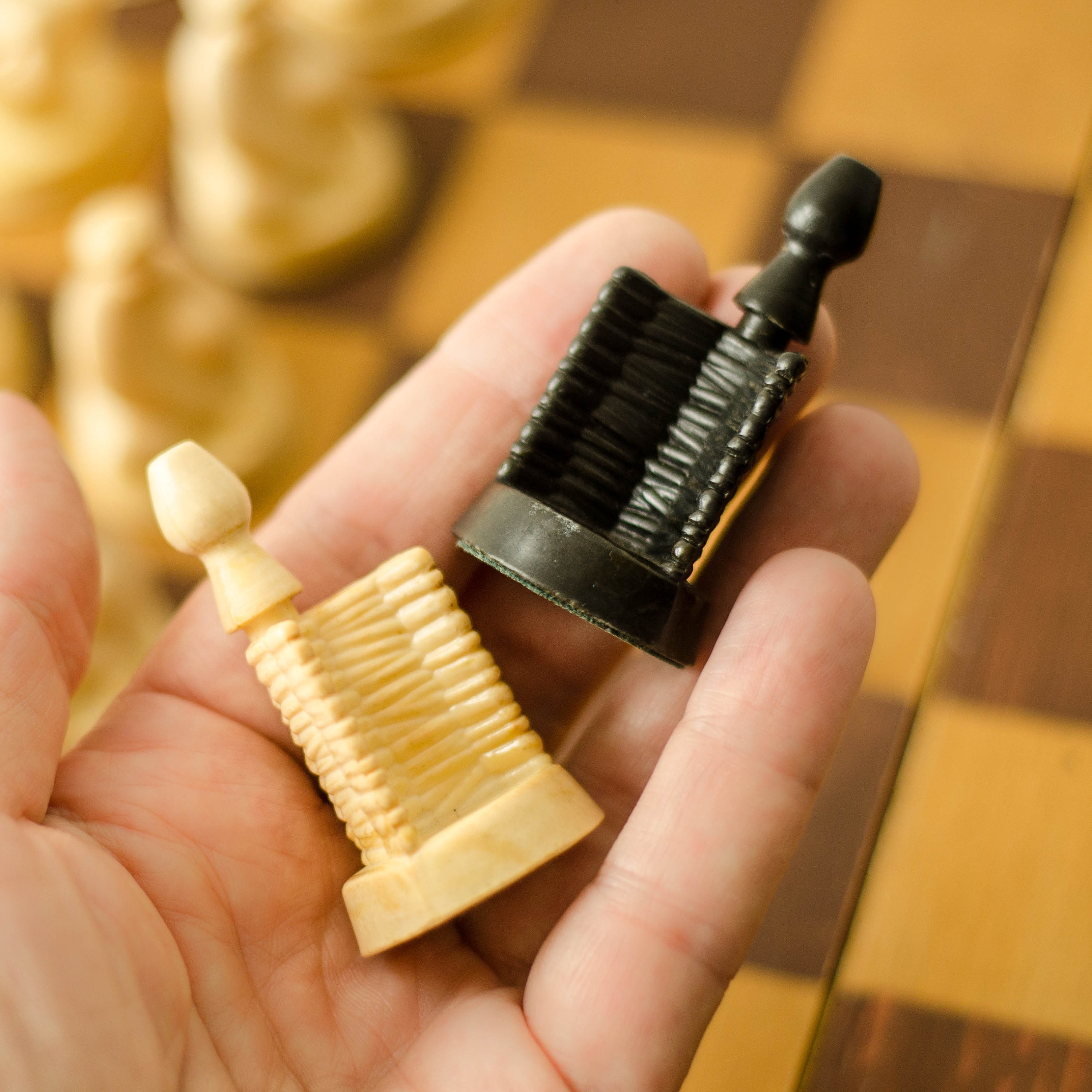 Large Chess Set COSSACK with Wooden Chess Board Ukrainian | Etsy