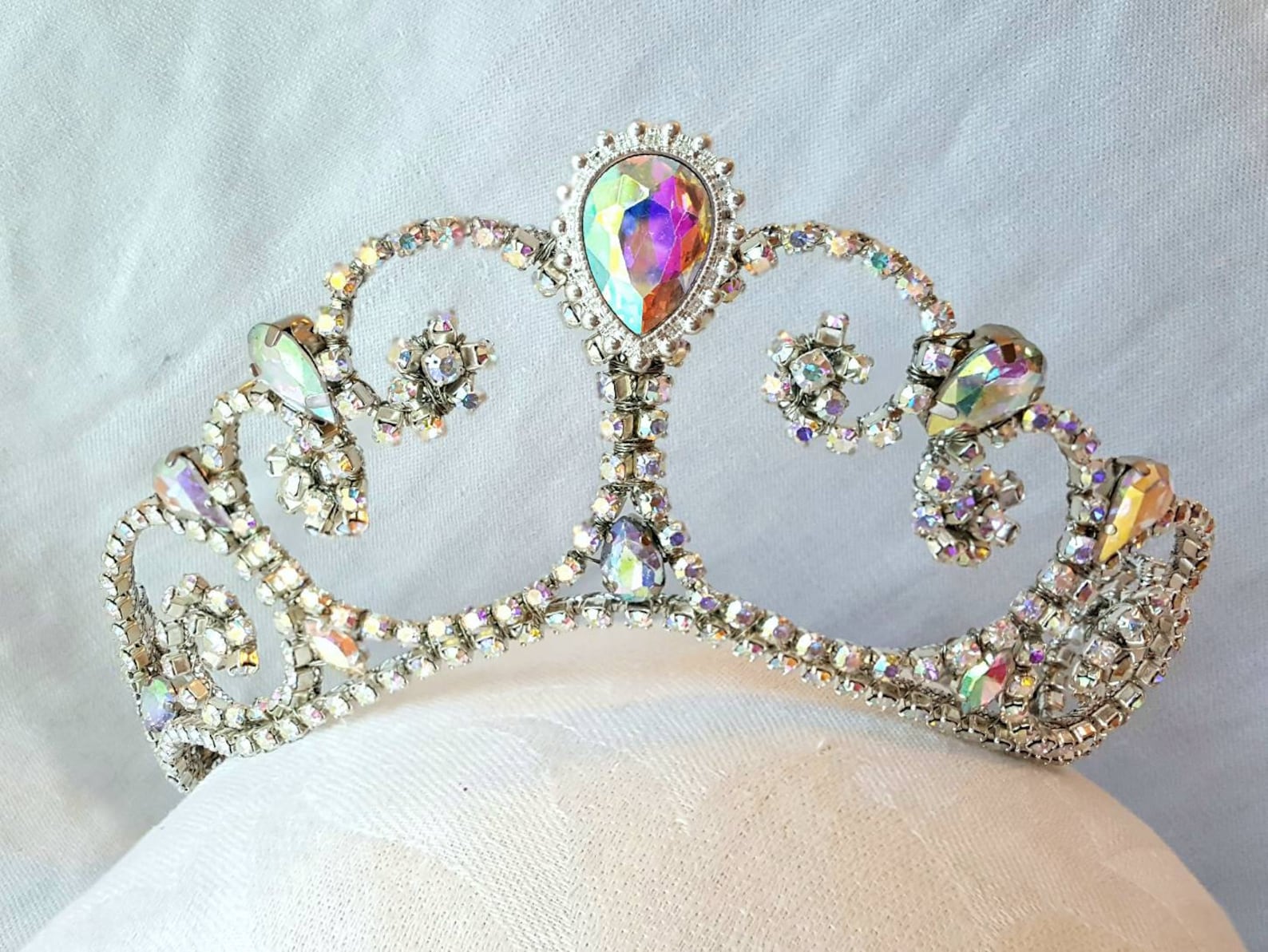 Silver Rhinestone Tiara nina Ballet Tiara ballet Crown Snow Queen ...