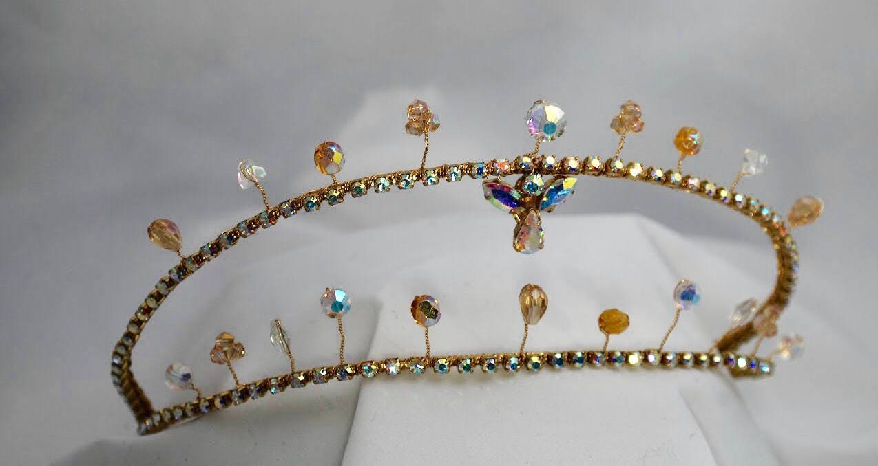 Gold Rhinestone Ballet Tiara dawn Ready to Ship Ballet & - Etsy Australia