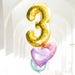 JUMBO GOLD NUMBER Balloon | 34" Jumbo Large Birthday Number Balloon ...