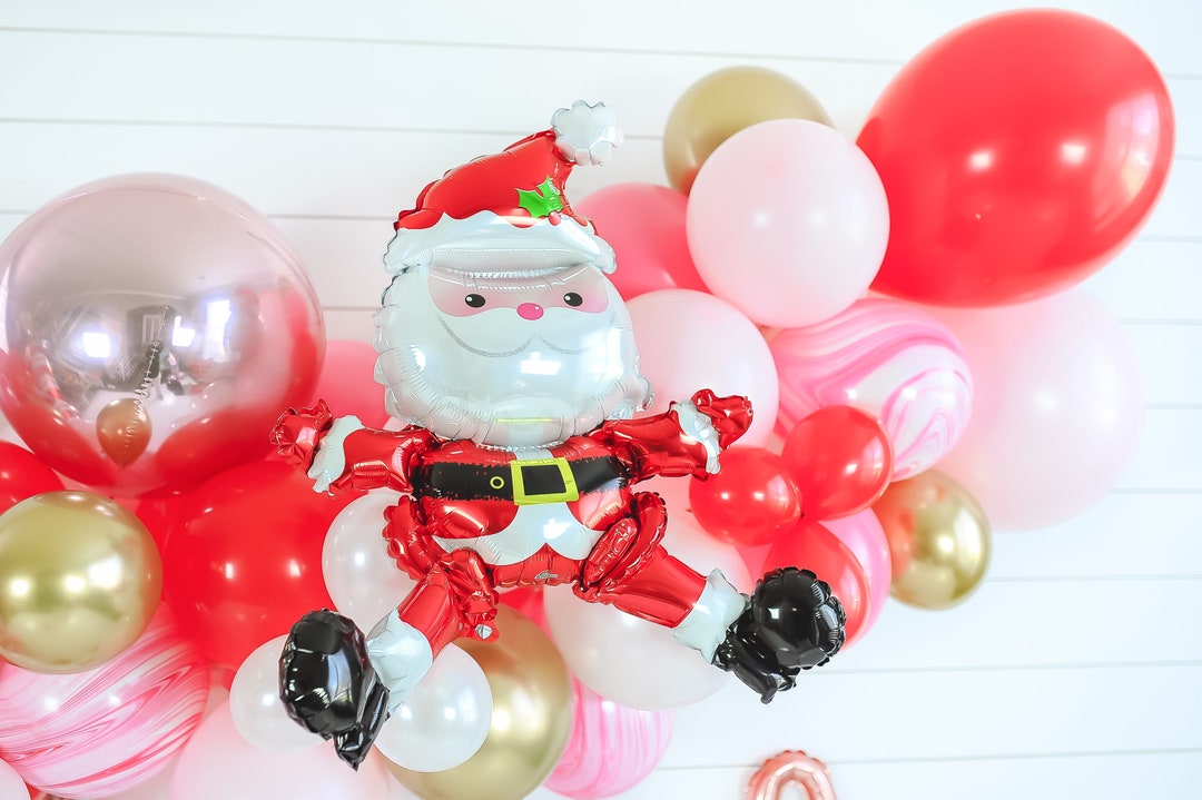 Sitting Santa Balloon | Friendsmas Party Decor, Be Merry Christmas Xmas ...