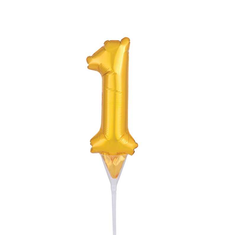 Number Balloon Cake Topper | Birthday Cake Party Decor, Gold Cake ...