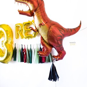 THREE REX Balloon Party Box | 3 Rex, Dinosaur Balloon, T-rex ...