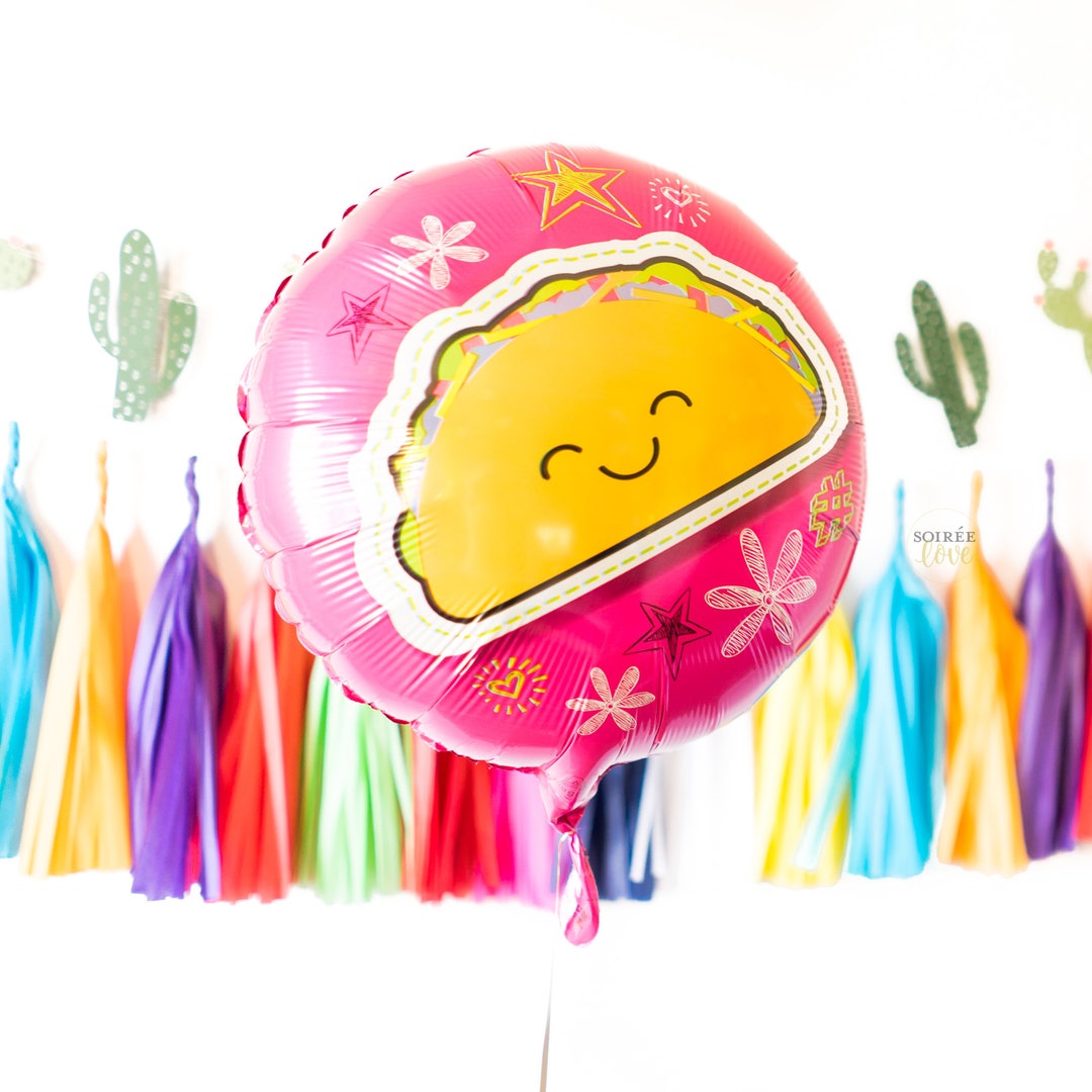 TACO BALLOON | #TACOS Pink Balloon, Banner, Cinco De Mayo, Cake Smash ...