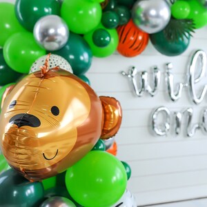 Monkey Dimensional Balloon | Wild One Jungle Birthday Decor, Rainforest ...