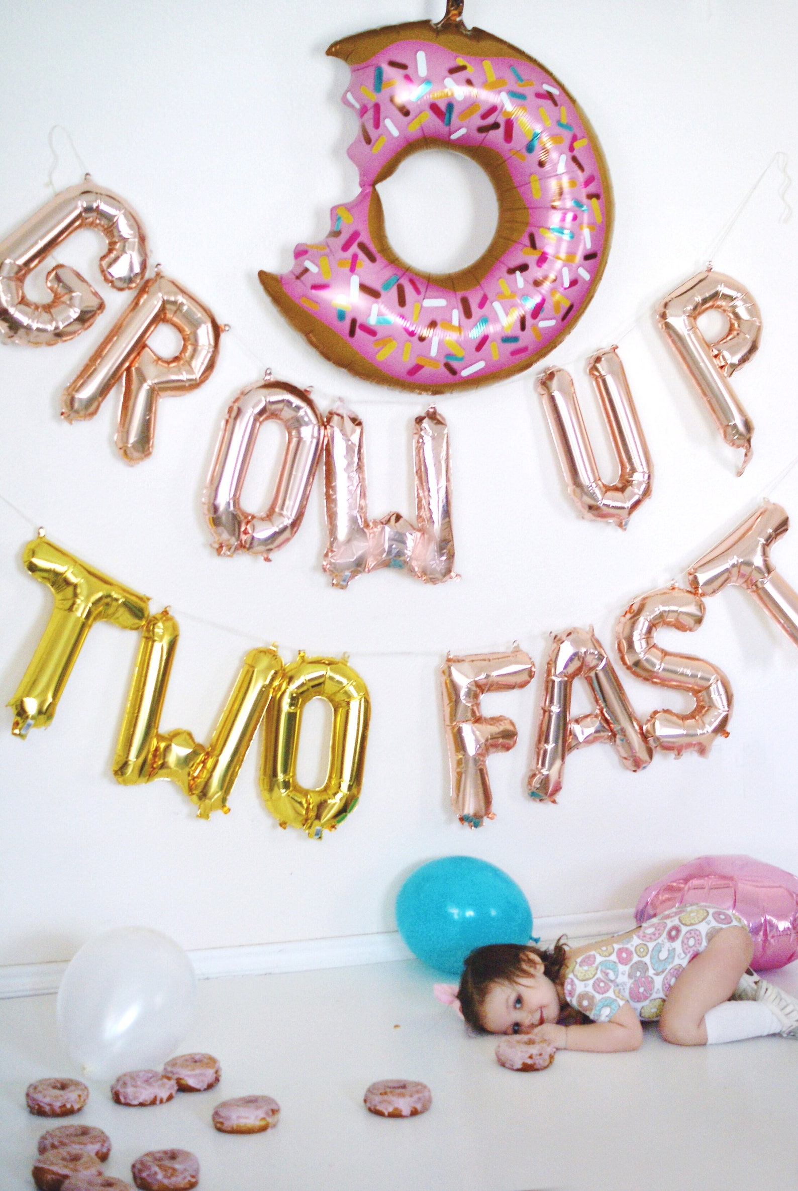 DONUT GROW UP Party Box Donut Grow up Two Fast Sprinkles - Etsy