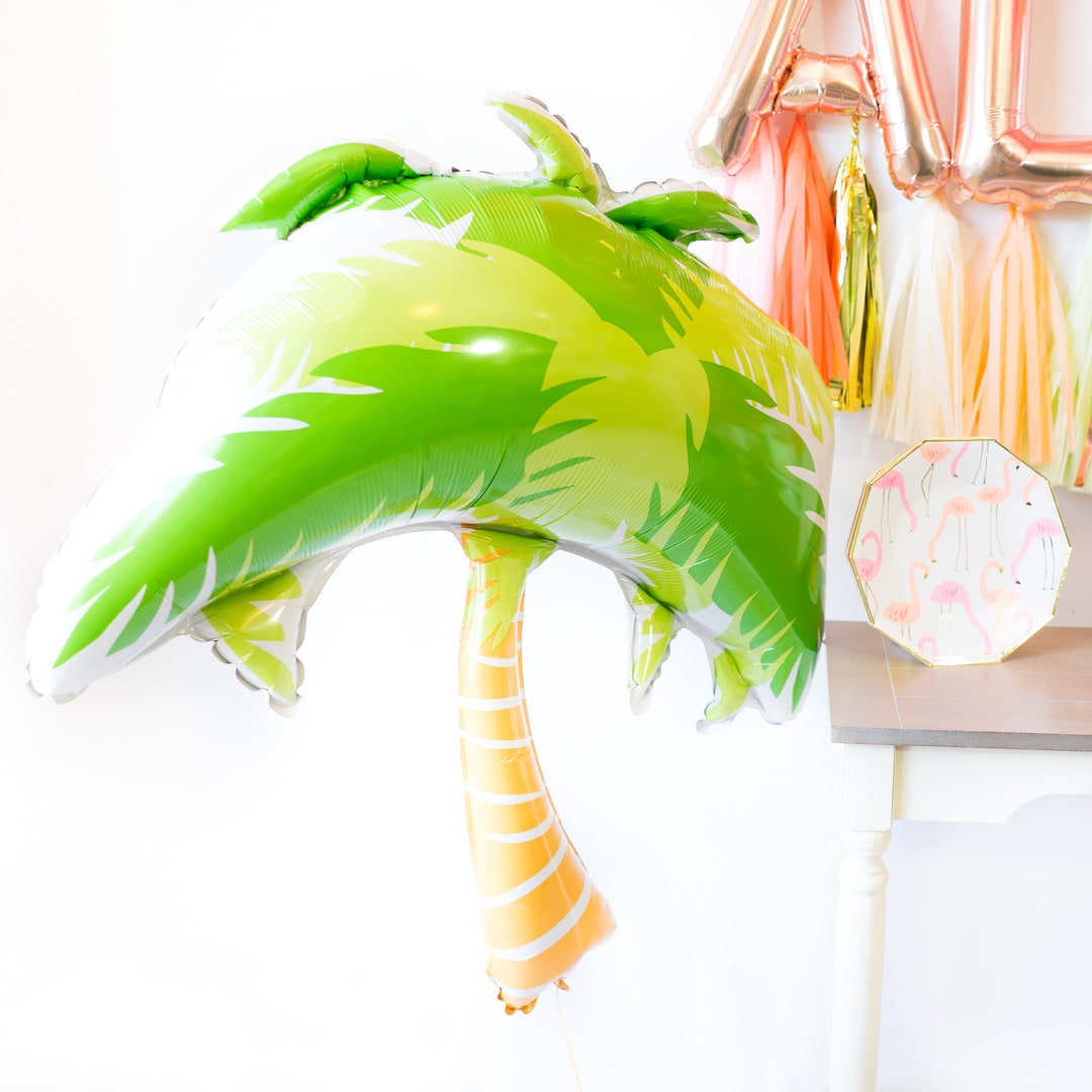 PALM TREE BALLOON | Aloha Beaches Decor, Let's Flamingle, Luau Tropical ...