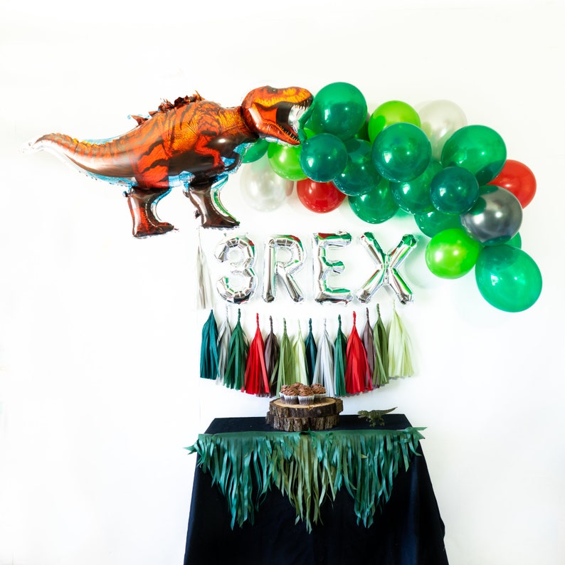 3REX Balloon Tassel Party Box | 3 Rex, Dinosaur Balloon, T-rex ...