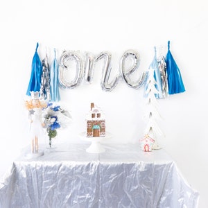 Custom Script Balloon Banner | Foil Letter Balloon Garland, Party Decor ...