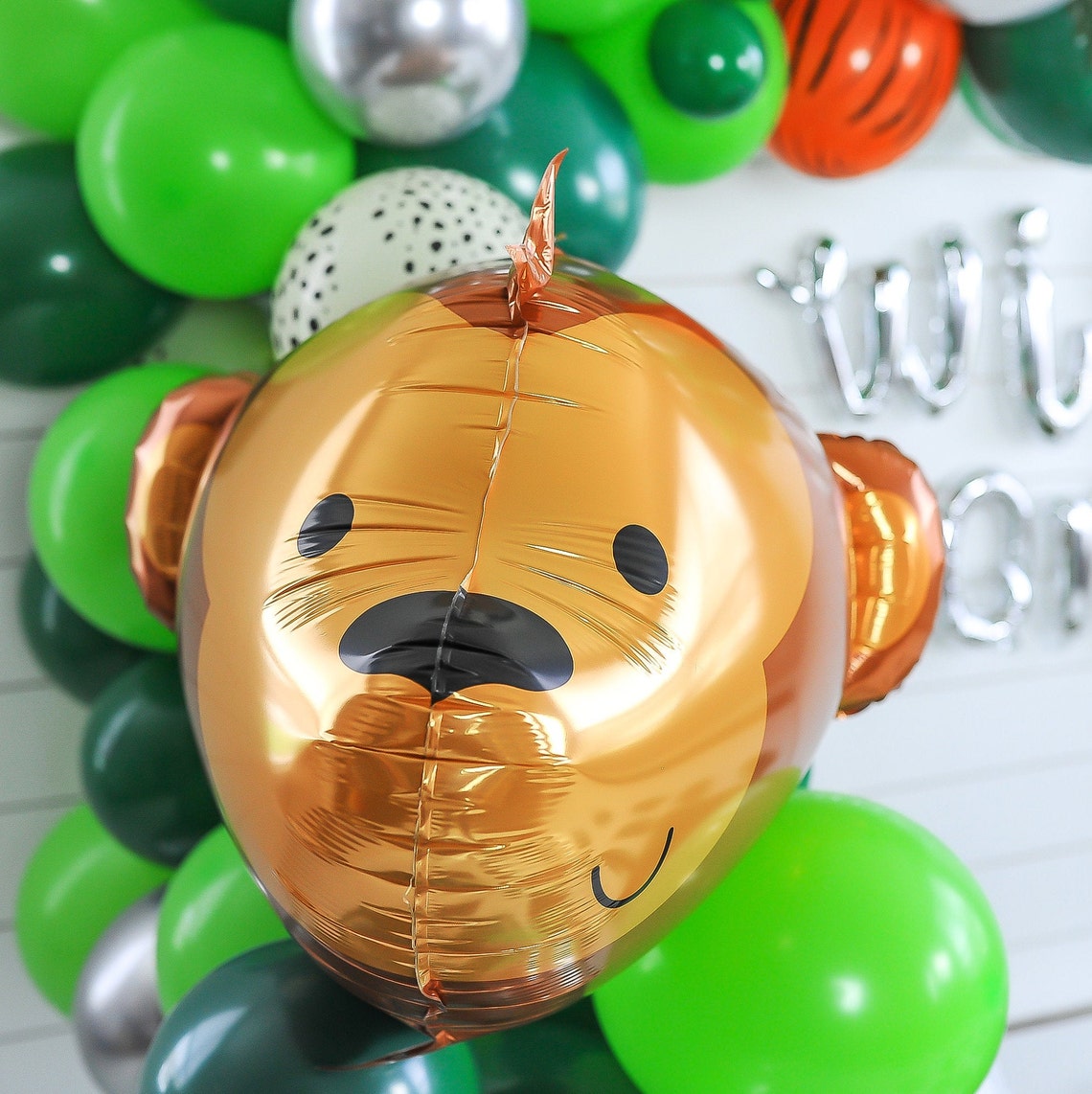 Monkey Dimensional Balloon Wild One Jungle Birthday Decor | Etsy