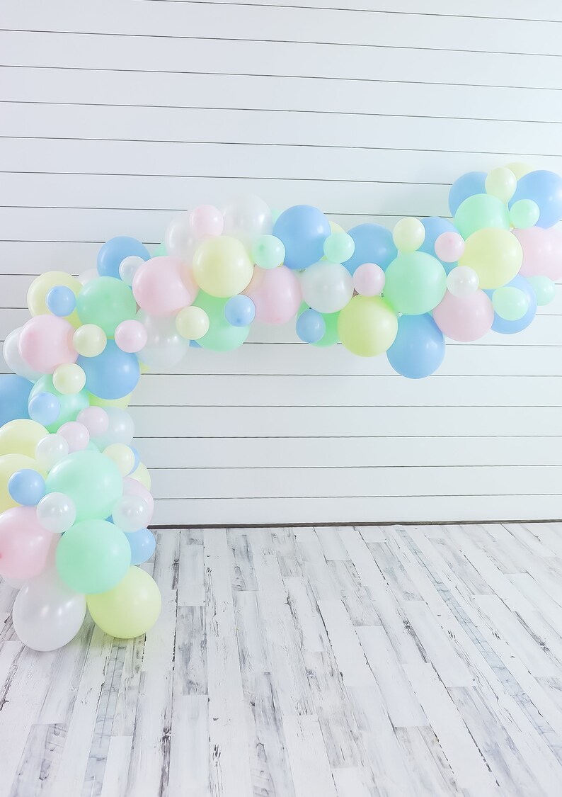 Diy Pastel Rainbow Balloon Garland Diy Rainbow Balloon Arch Etsy