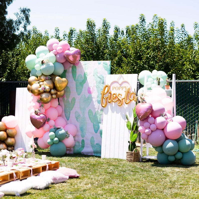 Cactus Fiesta | Blush Green Boho DIY Balloon Garland, Prickly Pair ...