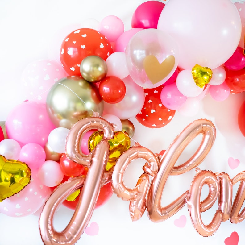 DIY Galentines Balloon Garland Galentine's | Etsy