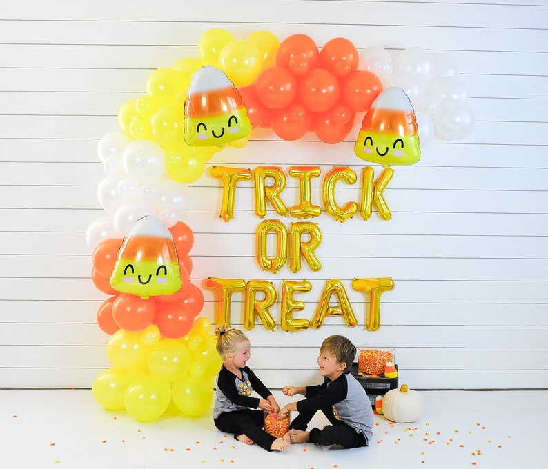 DIY Halloween Candy Corn Balloon Garland DIY Halloween Arch | Etsy