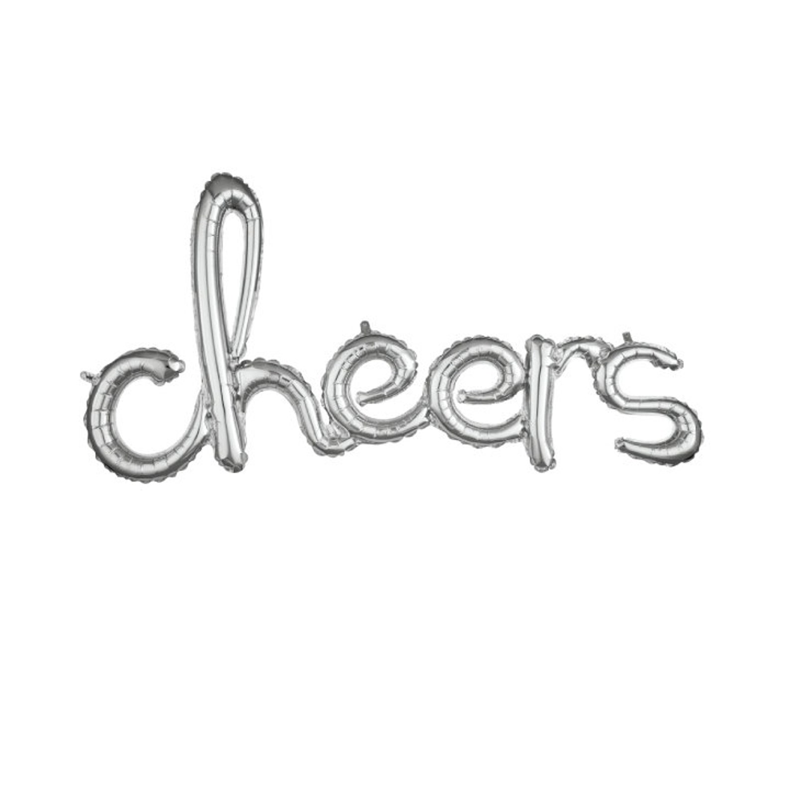 Cheers Script Balloon Banner Gold Silver Celebrate Balloon - Etsy