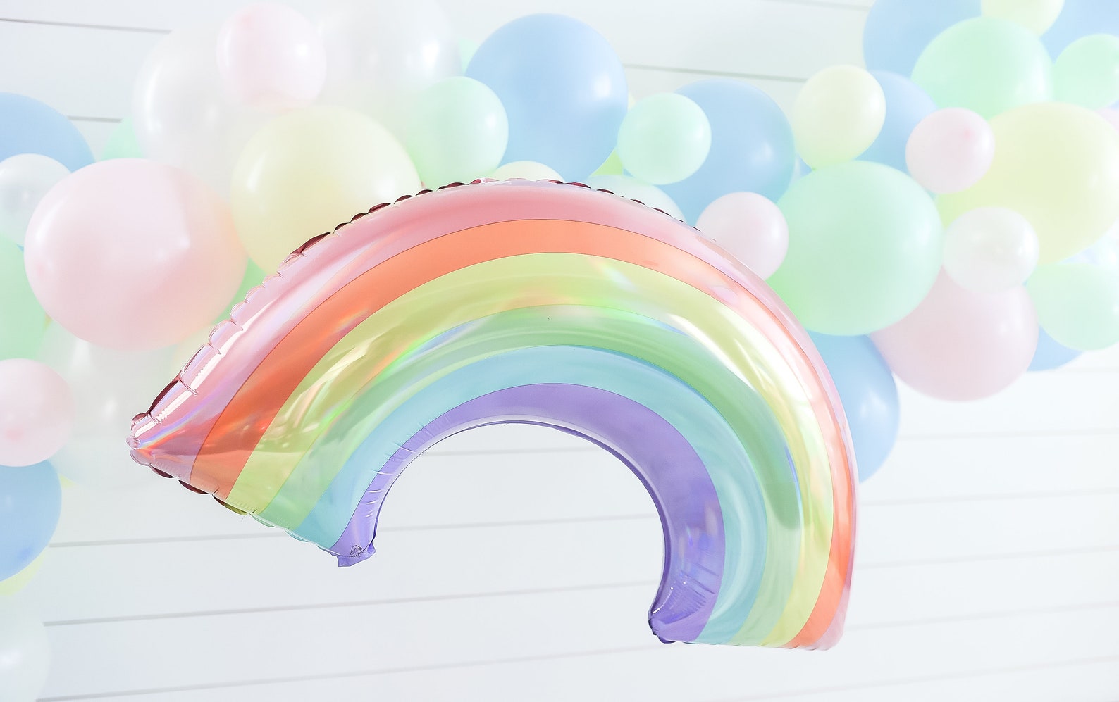 Iridescent Pastel Rainbow Balloon Rainbow Party Decorations | Etsy
