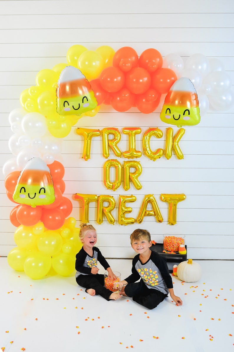 DIY Halloween Candy Corn Balloon Garland DIY Halloween Arch | Etsy