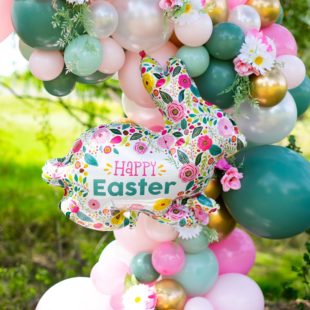 Spring Bunny Balloon | Easter Party Balloon Decorations, Somebunny is ...