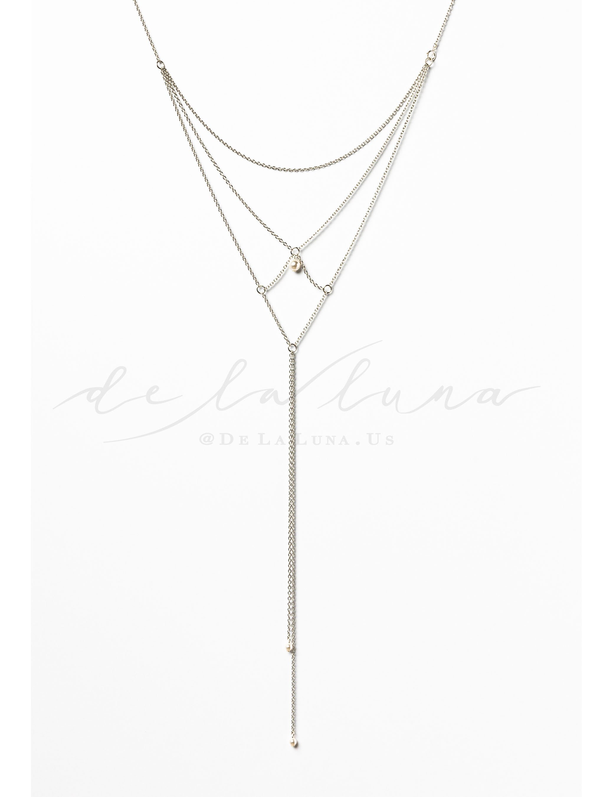 Three Layered Necklace Modern Necklace Saaj