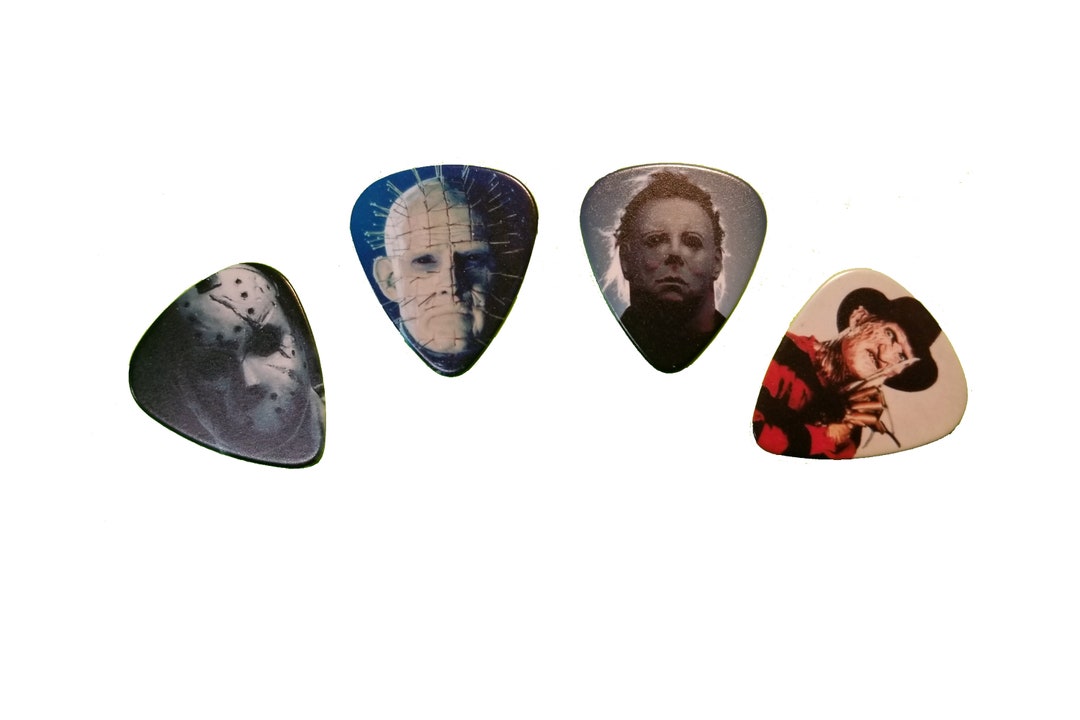 4 MONSTERS of the 80's Guitar Picks, Custom Guitar Pick, Custom Guitar ...