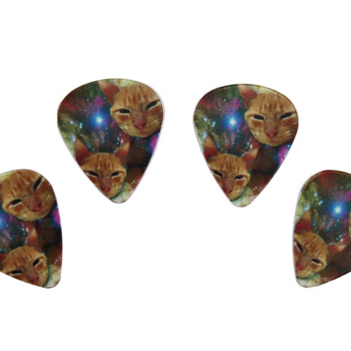 4 GALAXY CATS Guitar Picks Custom Guitar Pick Custom Guitar - Etsy