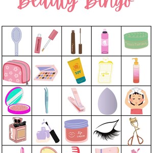 Beauty- Makeup- Bingo - Etsy