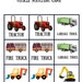 Truck Matching- Memory Game - Etsy