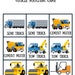 Truck Matching- Memory Game - Etsy