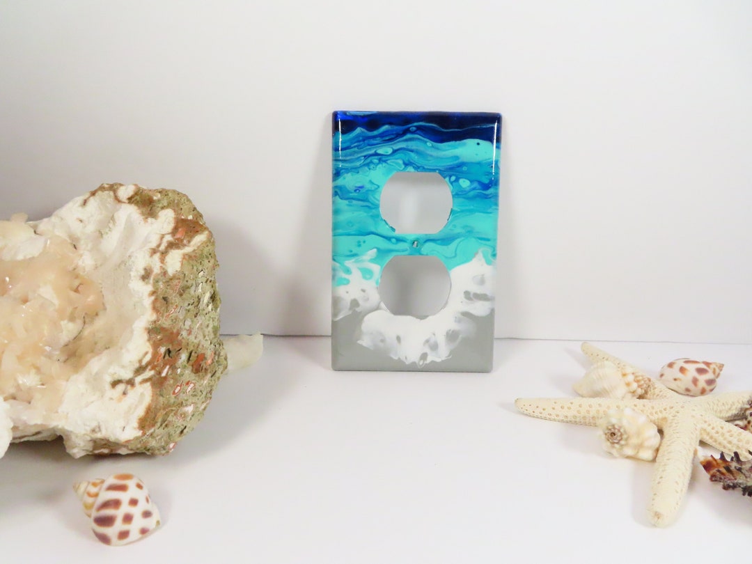 Handpainted Outlet Cover Abstract Beach Decor - Etsy