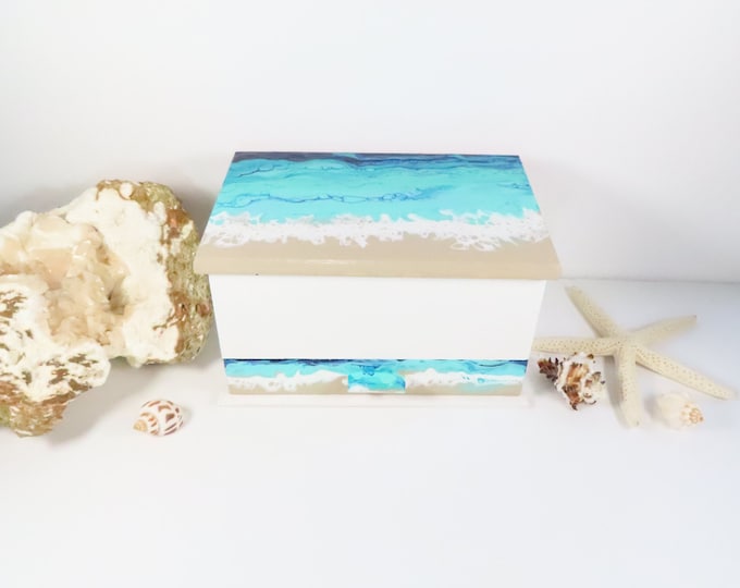 Vintage Coastal Jewelry Box - One of a Kind - Etsy