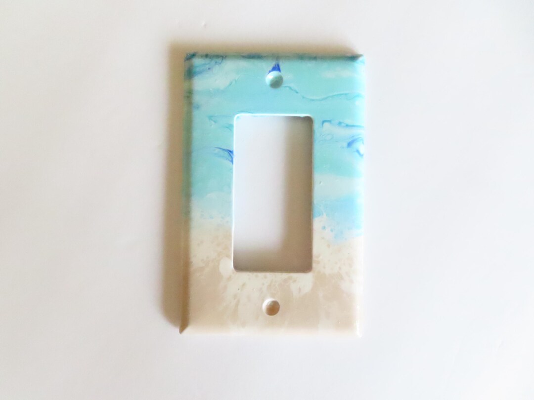 Handpainted Rocker Style Lightswitch Cover,gfi Cover, Abstract Beach ...