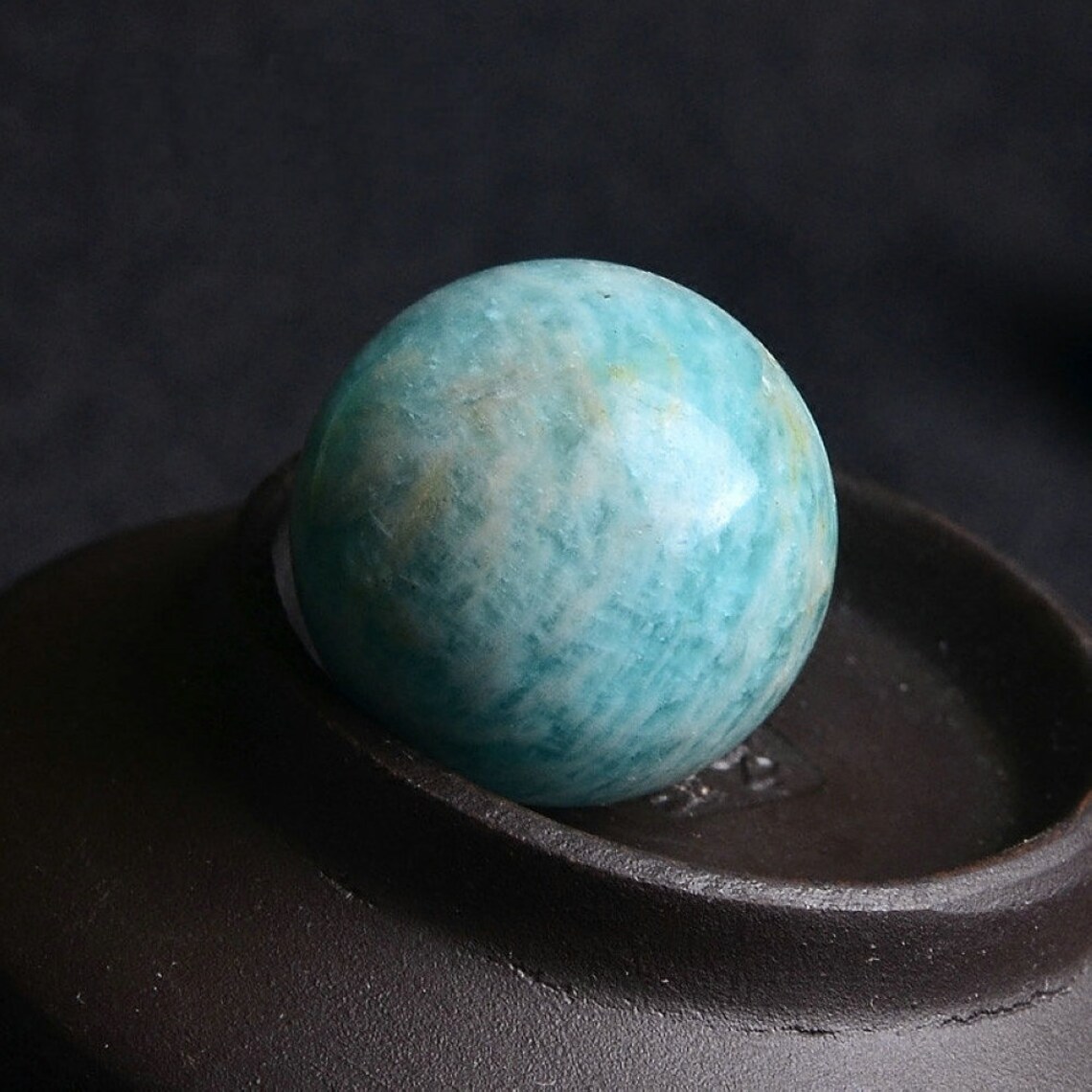 Amazonite Sphere Natural Amazon Stone Ball About Undrilled - Etsy