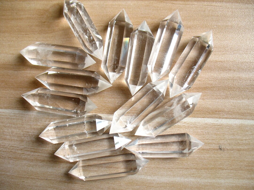 Clear Quartz Crystal Double Terminated Point Wand Bulk Wholesale ...