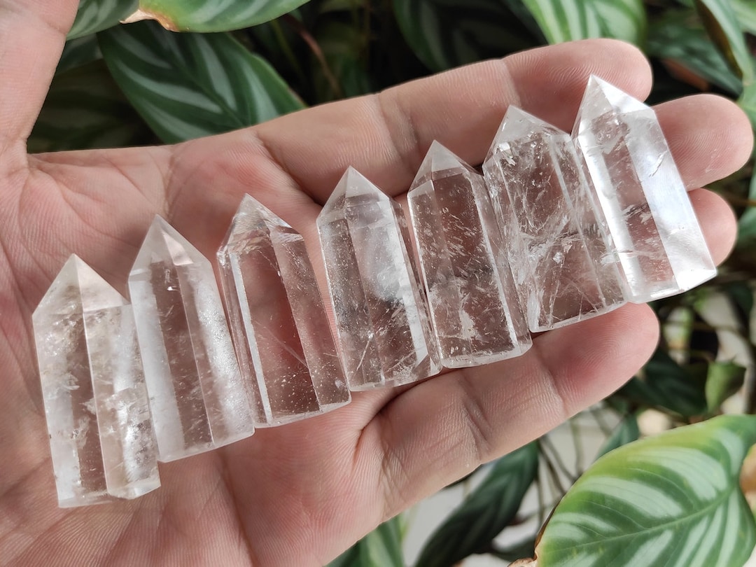 Small Clear Quartz Tower Obelisk Bulk Natural Clear Crystal Quartz ...