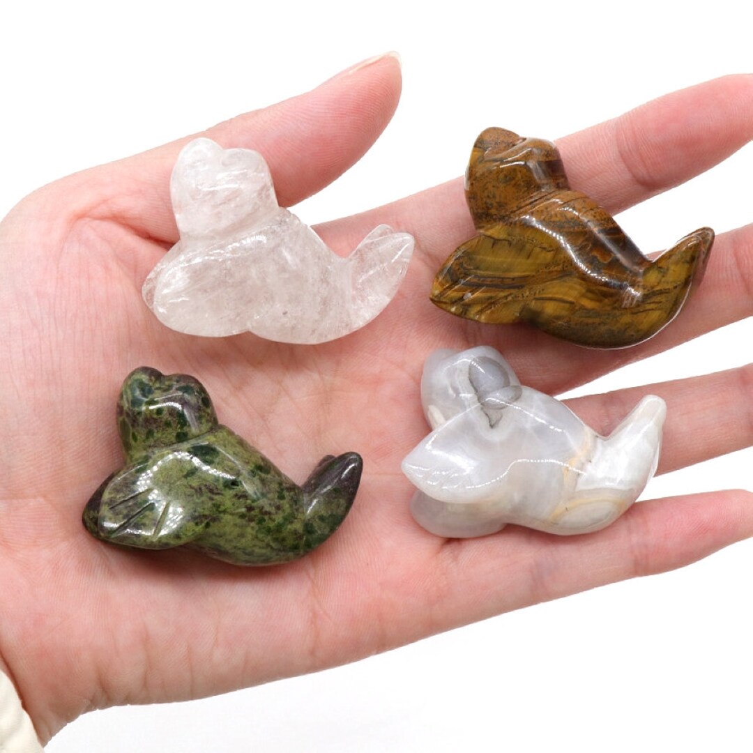 1.5'' Crystal Seal Carving Gemstone Seal Animal Figurine Hand Carved ...