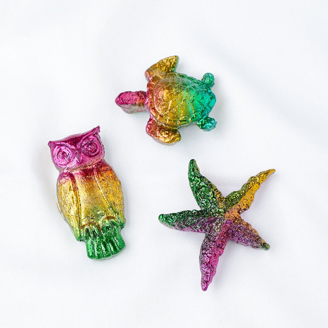 Bismuth Animal Bismuth Turtle Bismuth Starfish Bismuth Carving - Etsy