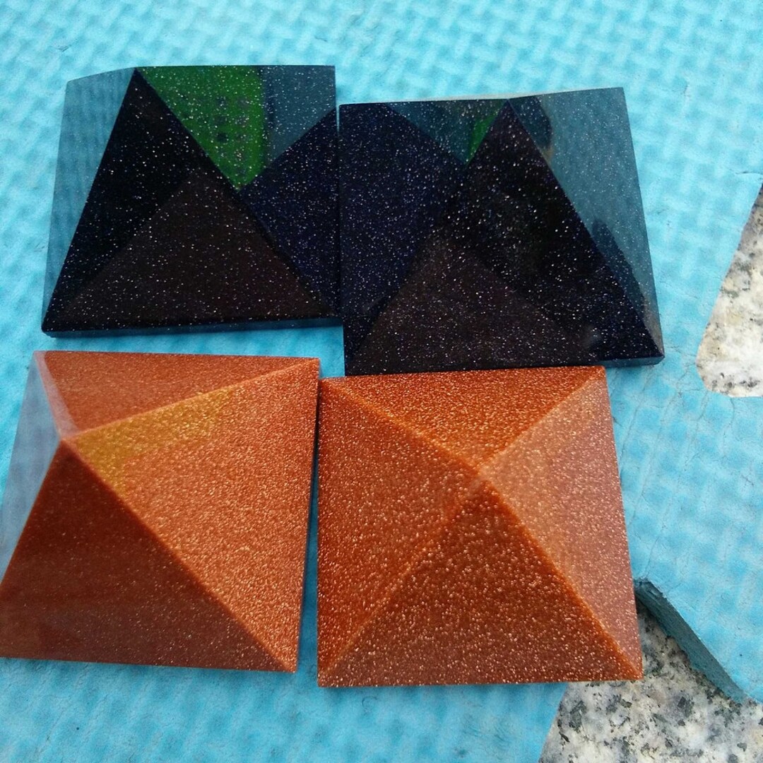 Sandstone Pyramid Blue Sandstone Red Sandstone Crystal Pyramid Reiki ...