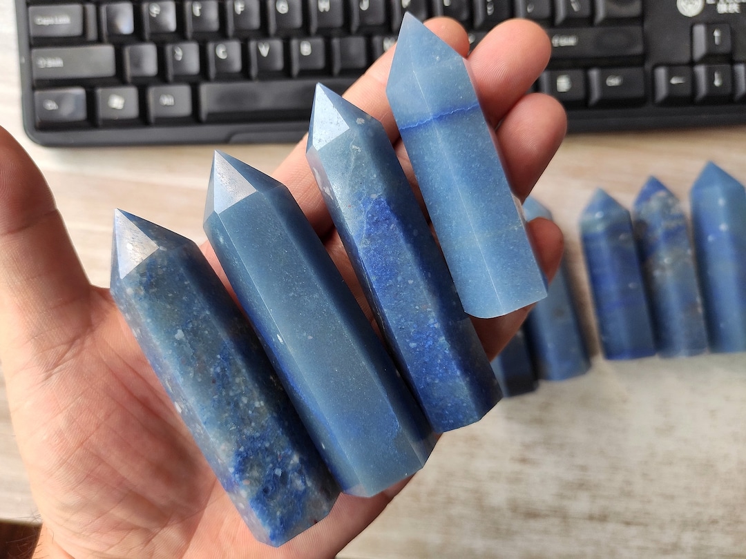 Blue Aventurine Tower Obelisk Gemstone Tower Obelisk - Etsy