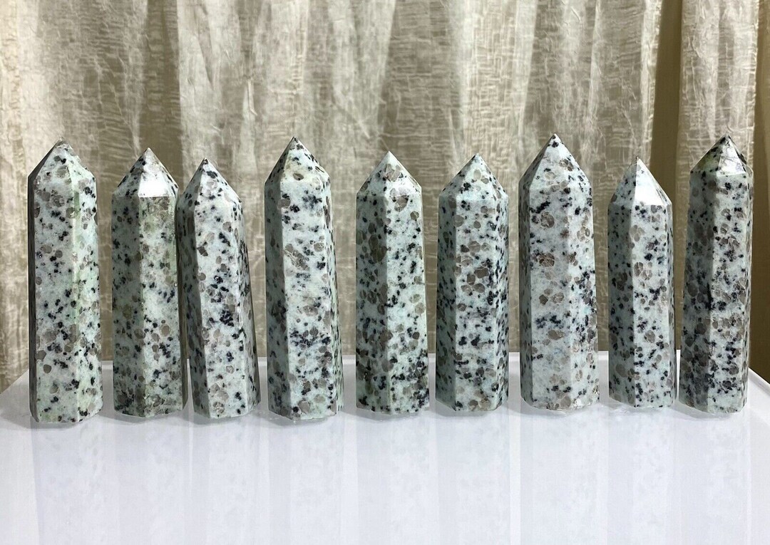 Kiwi Jasper Tower Large Cake Jasper Obelisk Gemstone Tower Bulk ...