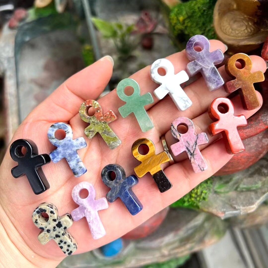 Crystal Ankh Pendant Ankh Cross Pendant Charm Beads Bulk Wholesale for ...