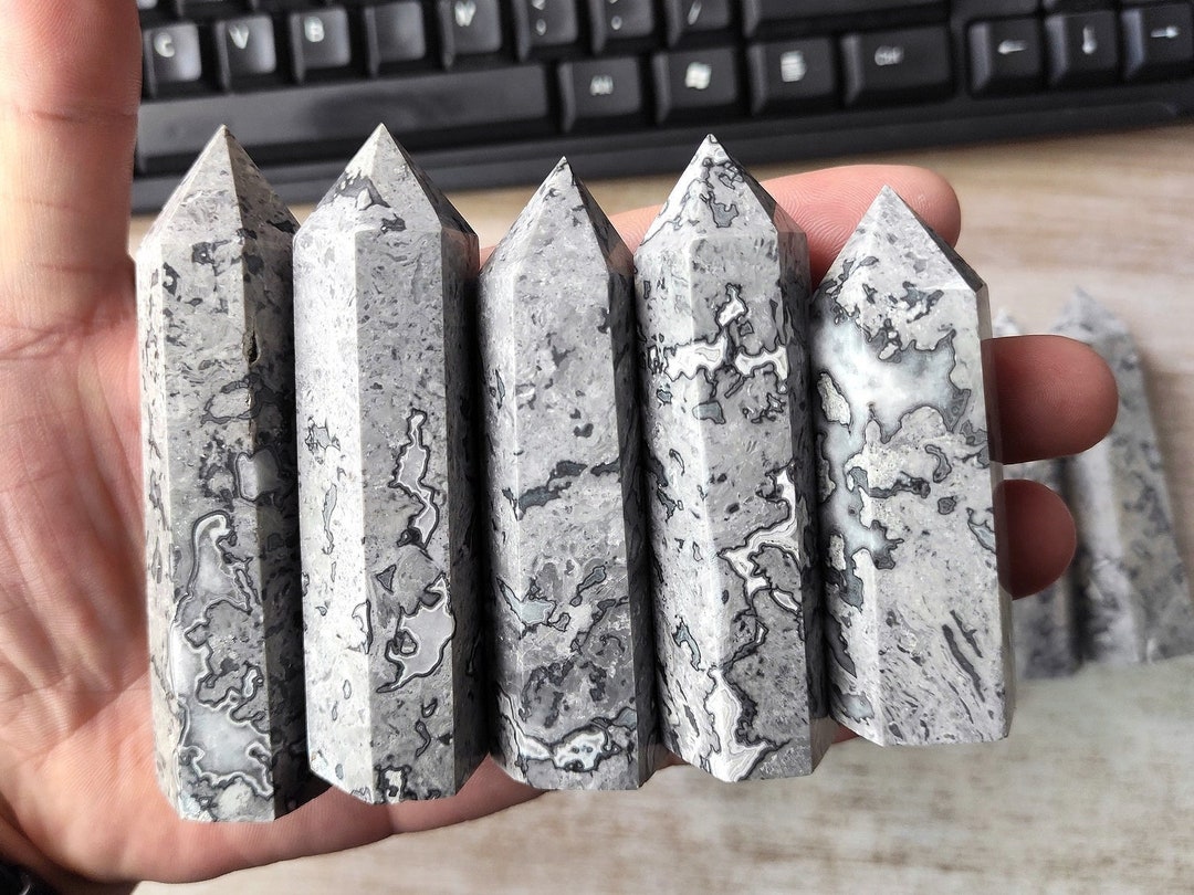 Picasso Jasper Tower Large Picasso Stone Obelisk Wand Crystal Point ...