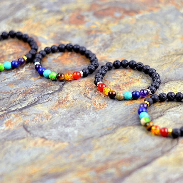 7 Chakra Bracelet - Etsy