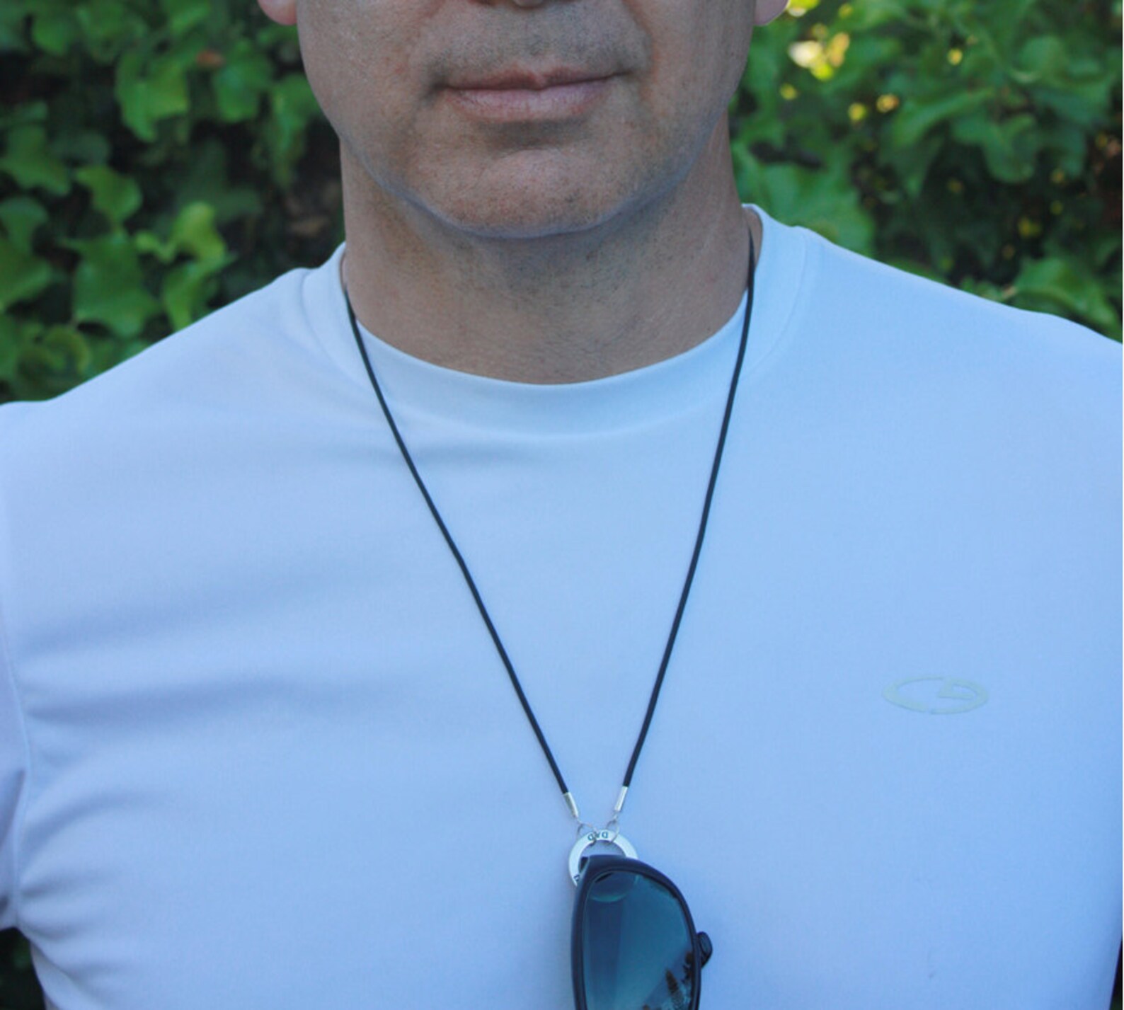 Men's Loop Eyeglass Holder. Sterling Silver Personalized Necklace ...