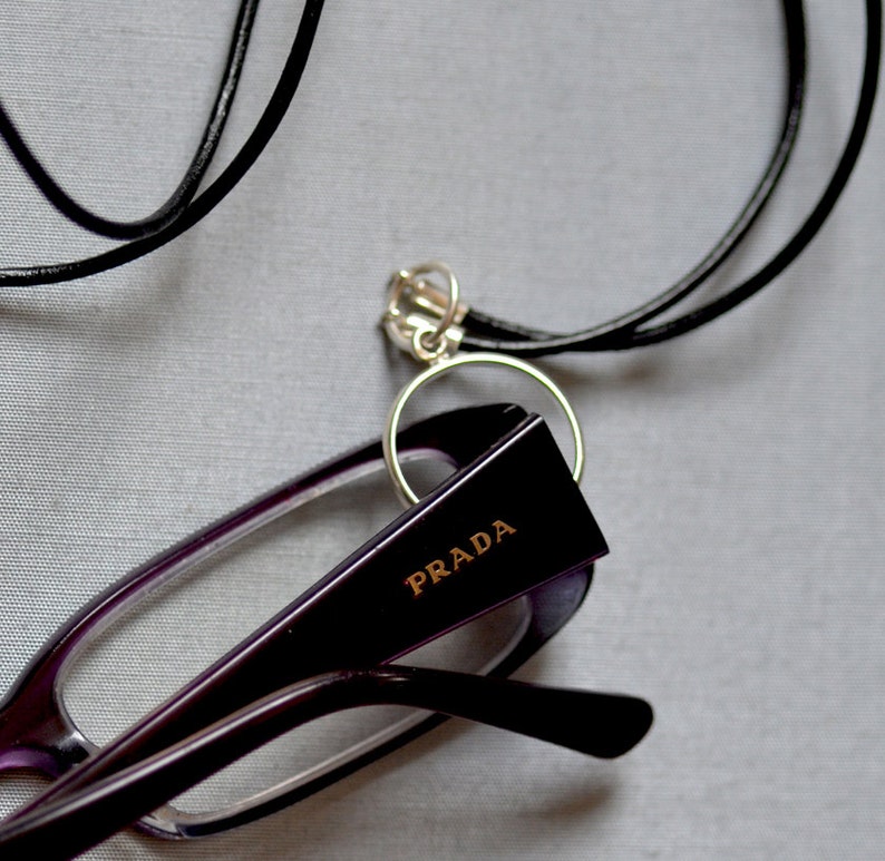 Men's Loop Eyeglass Holder. Sterling Silver Personalized Necklace ...