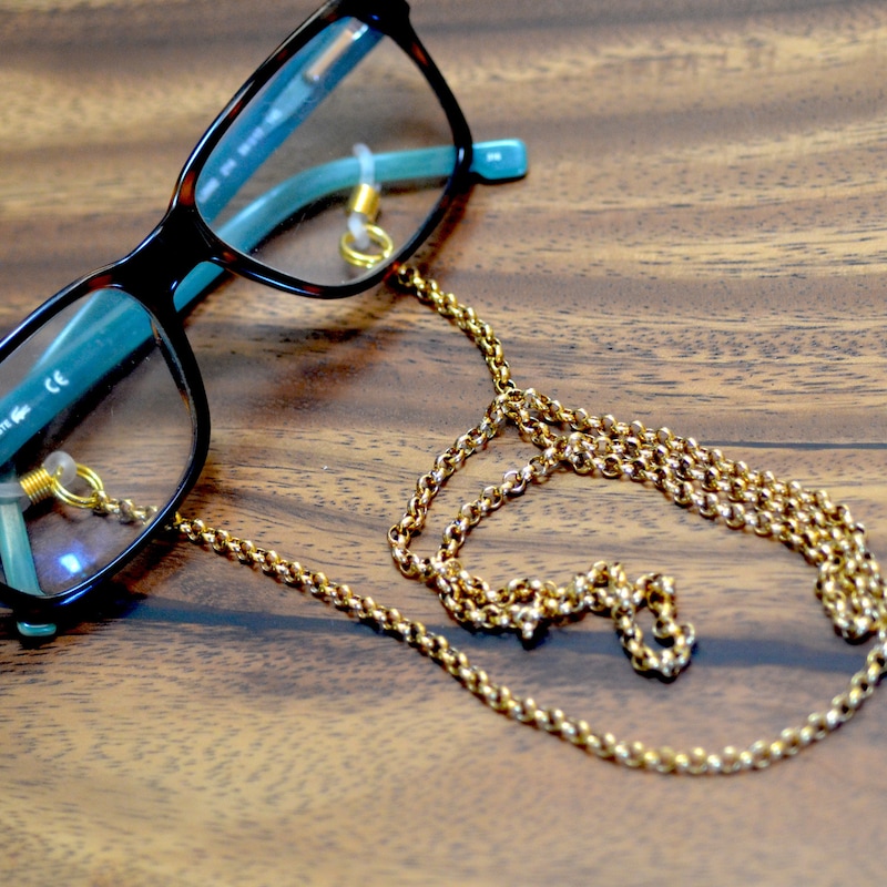 Gold Eyeglass Chain - Etsy