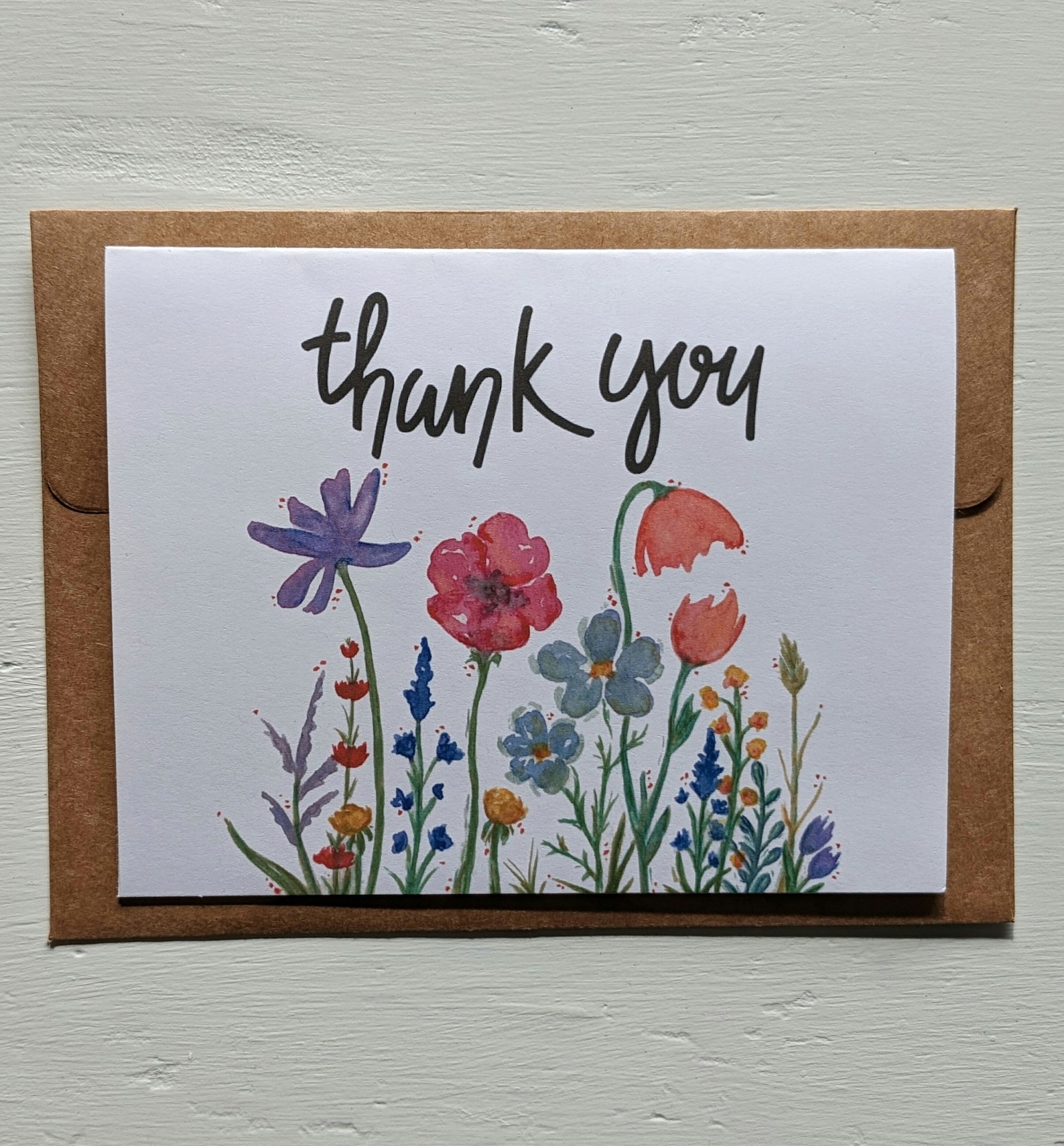 Thank You Cards - Handwritten Stationary - All Occasion Wildflower ...