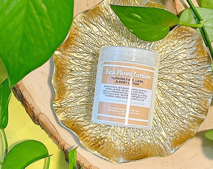 Sea Moss Face Lotion, Sea Moss Body Lotion, Sea Moss Lash Lotion, Sea Moss Hair Lotion, Dr. Sebi ...